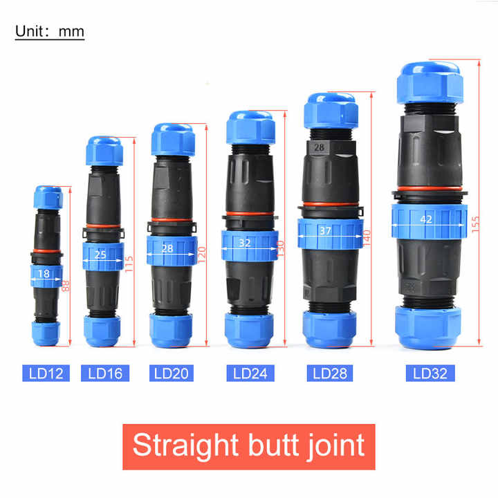 LD16 Docking Type Aviation Plug Socket Connector Non Welded Screw Connection Waterproof ...