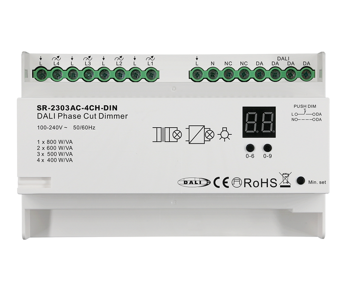 Sunricher 4 Channels DALI Phase Dimmer - Efficient LED Control