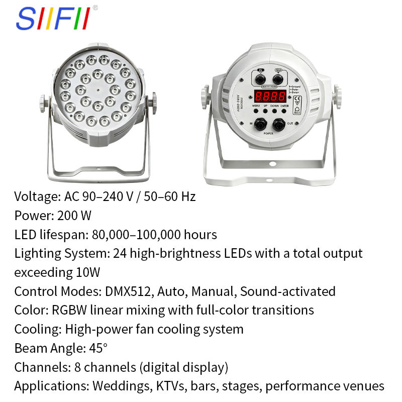 High Brightness LED 200W RGBW 4in1 PAR Light for Wedding Background ...