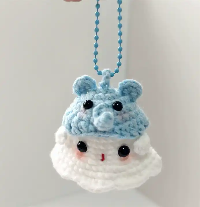 Hot Sale Crochet Positive Ghost Dolls Creative Cotton Animal Decor for ...