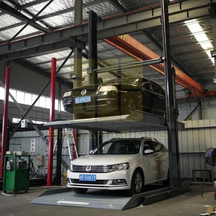 2-post Triple Stackers Car Parking Lift for 3 Cars - Solidparking