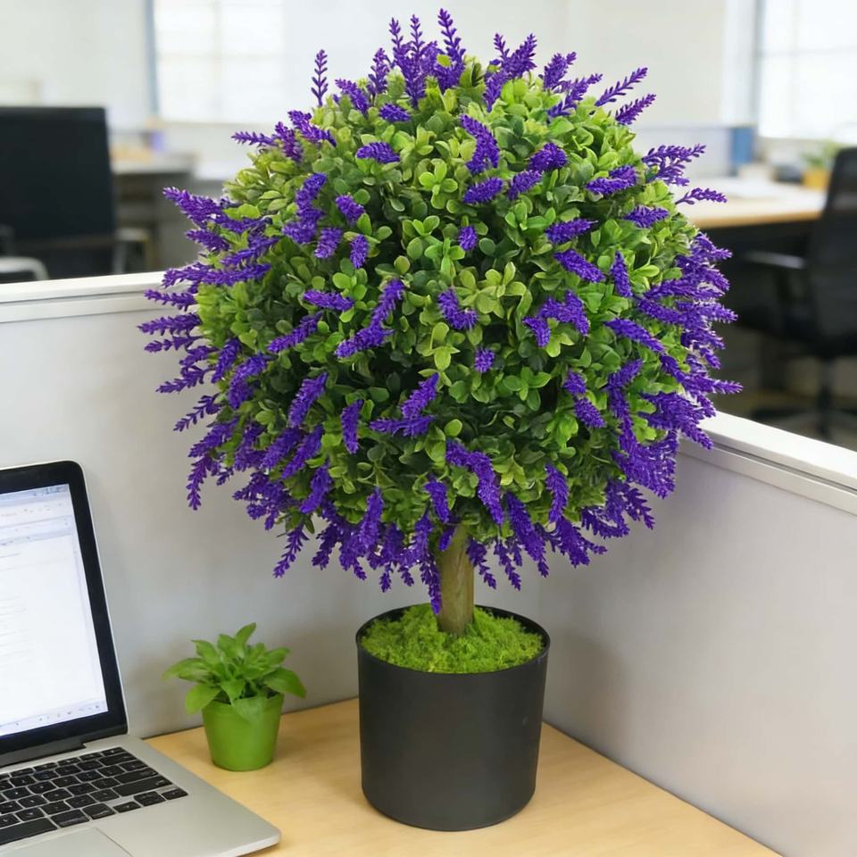 Advanced Simulation Grass Plastic Shrubs Lavender Green 60CM UV ...