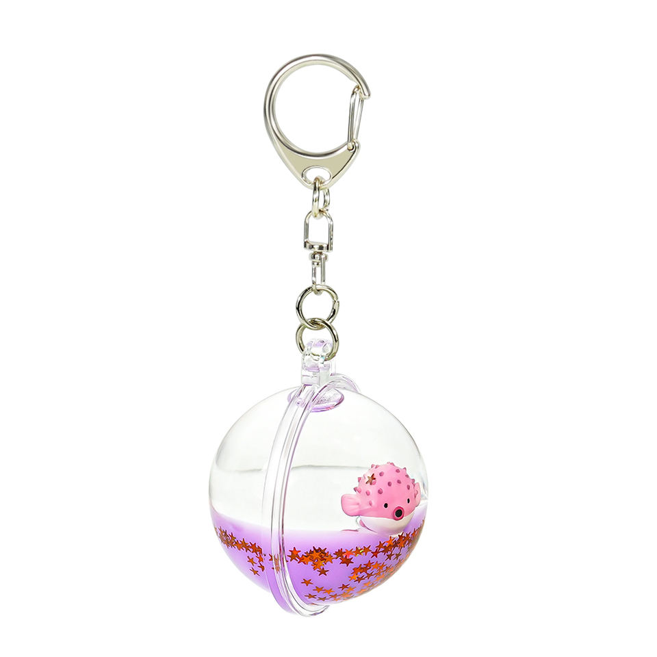 45mm Sphere Liquid Keychain - Customizable Promotional Gift
