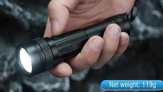 Boruit ST12 LED Flashlight - Long Range, Waterproof, Rechargeable