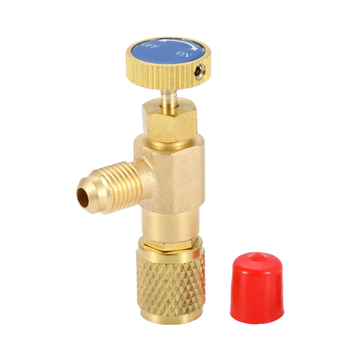 Linzhi R12/R22 Refrigerant Charging Valve 1/4" Male/Female Safety Adapter Flow Control Ball ...