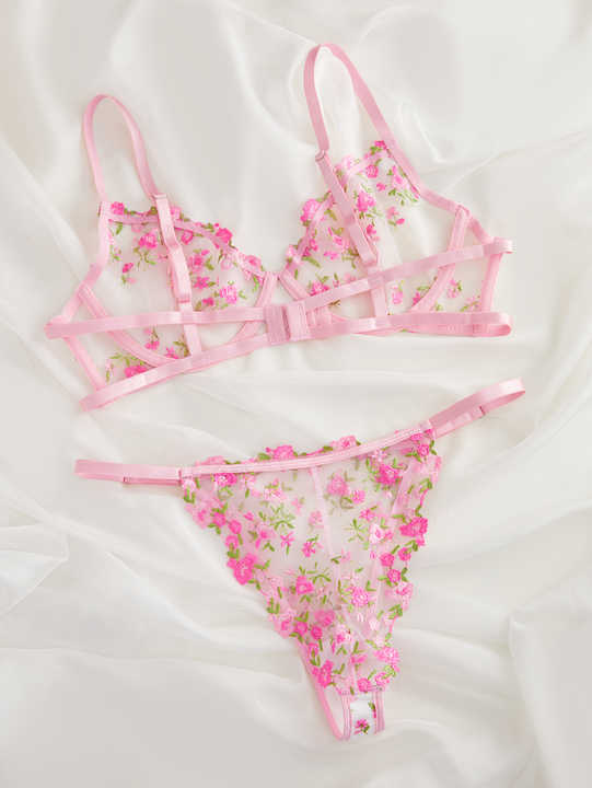 Shop Our Aliexpress Lace Embroidery Flower Lingerie Mesh