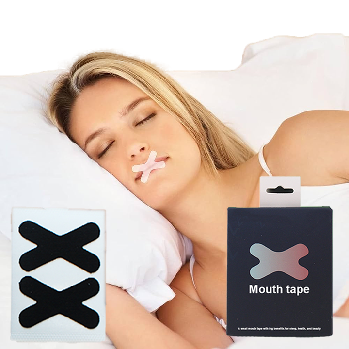 Breathable Black Mouth Tape - Anti Snoring Sleep Strips