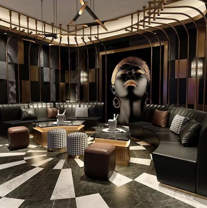 Modern Solid Wood Disco Sofa Customized Furniture for Home Bars Hotels ...