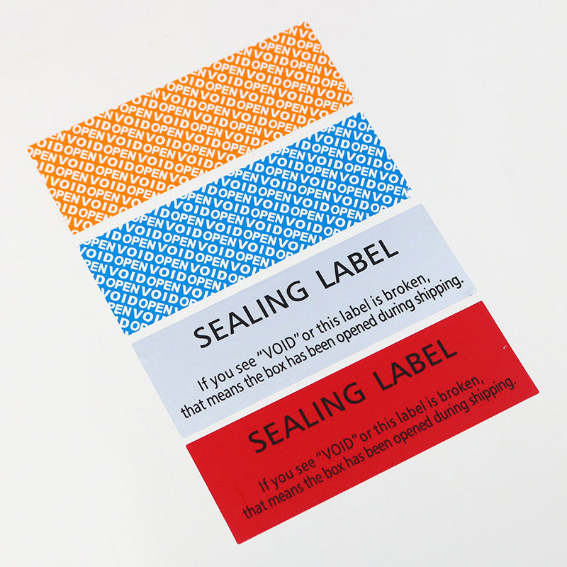 Free Sample Tamper Evident Label Silver Void Sticker Custom Security ...