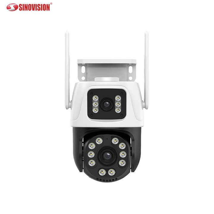 SINOVISION O-KAM Dual Lens Outdoor Security Camera 360° PTZ Auto ...