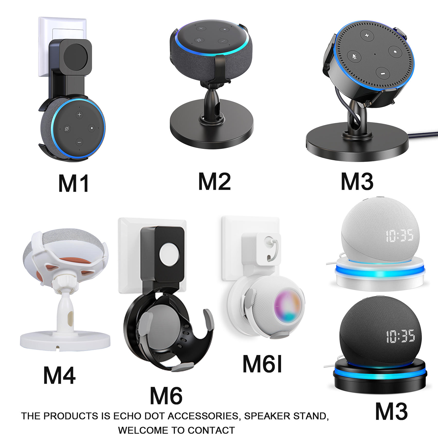 Speaker Stand for Amazon Alexa Echo Dot 5th Gen 4th Gen Smart Speaker ...