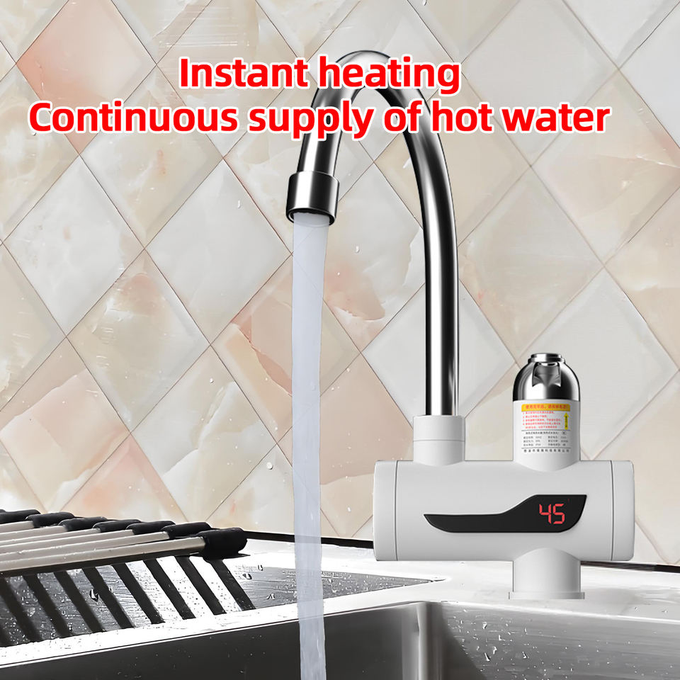 304 Stainless Steel Instant Hot Water Tap Electric Heating Faucet With ...