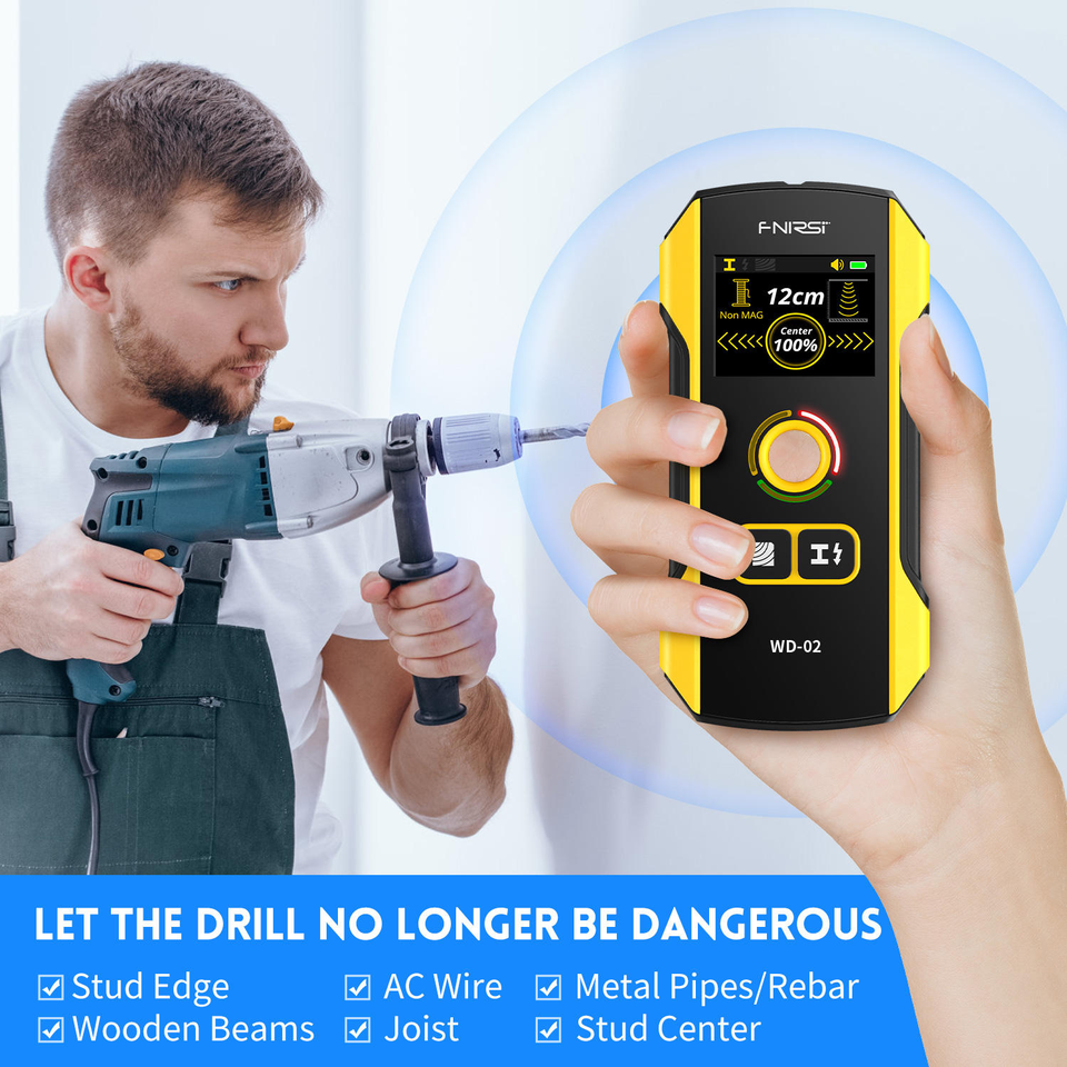 Fnirsi Wd-02 Multi-functional Portable Wall Detector High-precision ...