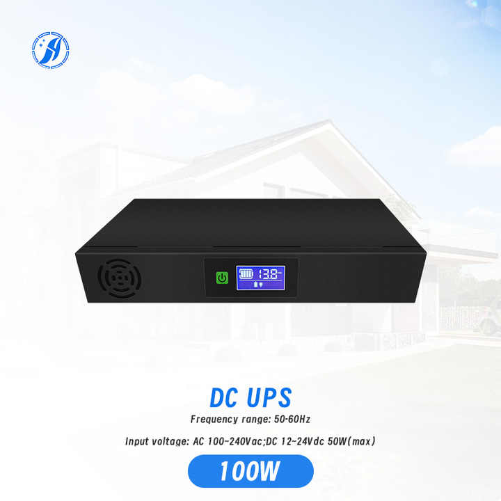 100W Mini DC UPS with Built-in Lithium Battery Online Intelligent Power ...