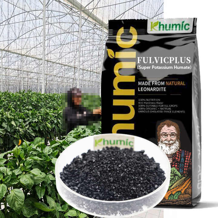 Humic Fulvic Acid Super Potassium Humate Shiny Flakes for Plant Growth ...