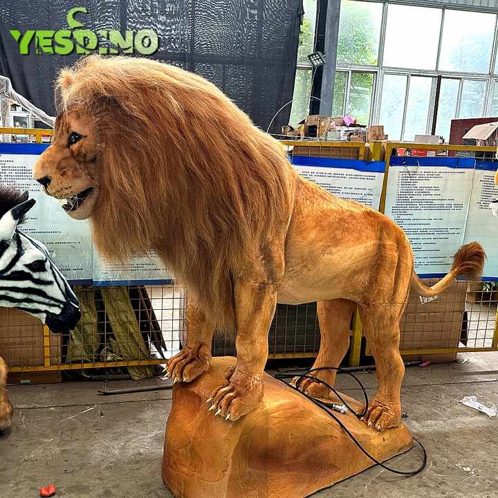 Lifesize Lion 3D Model Realistic Animatronic Lion Model for Zoo ...