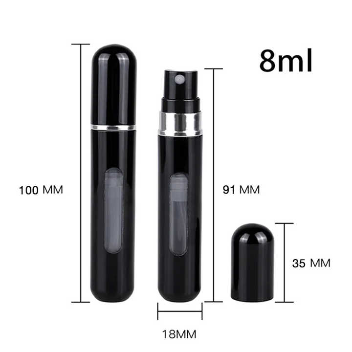 Portable 5ml Aluminum Mini Atomizer Refillable Perfume Bottle for ...