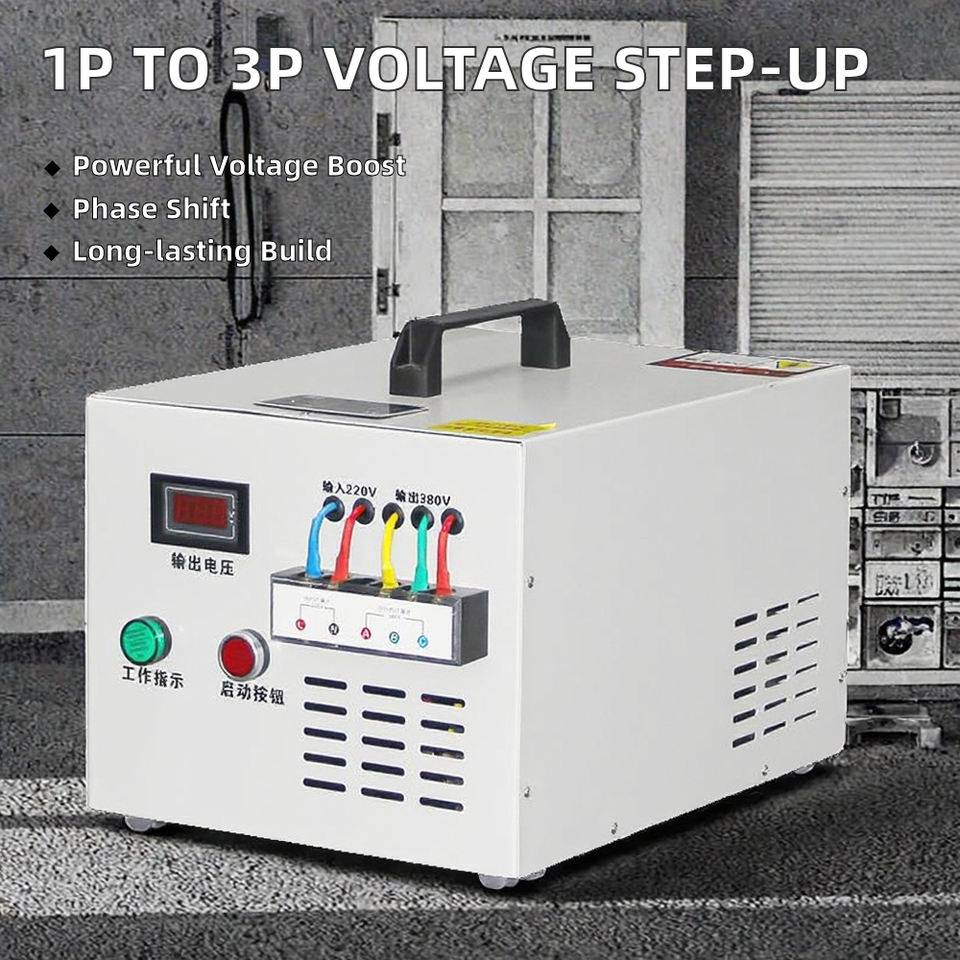 3-Phase 440v/380v/400v Output 1p to 3p Transformer Step-up Voltage ...