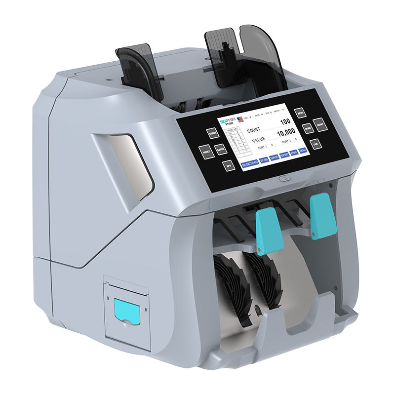 Multi Currency Two Pocket Bank Grade Currency Counter and Sorter with ...