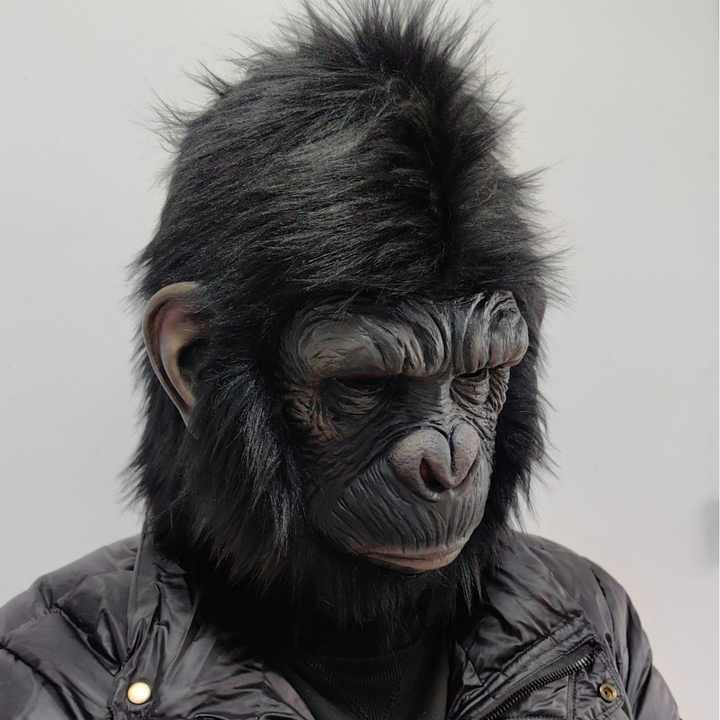 Hot Selling Realistic Gorilla Latex Mask Scary Apes Cosplay Costume ...