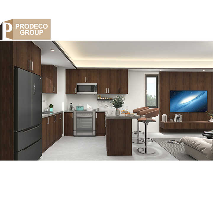 Prodeco Customised Modular MDF Kitchen Sideboard Cabinet with Faucet Modern Design for Wall ...