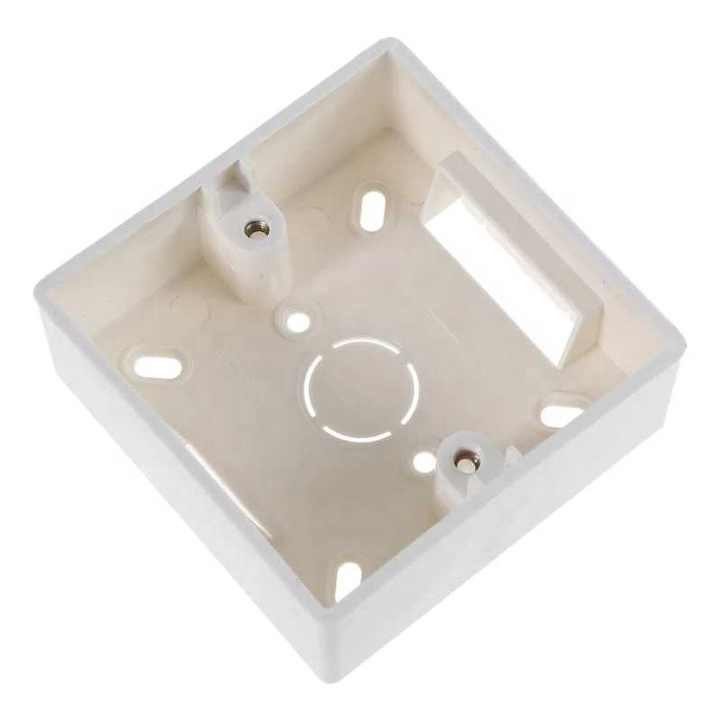 10pcs 86X86 PVC Junction Box Wall Mount Cassette for Switch Socket Base ...