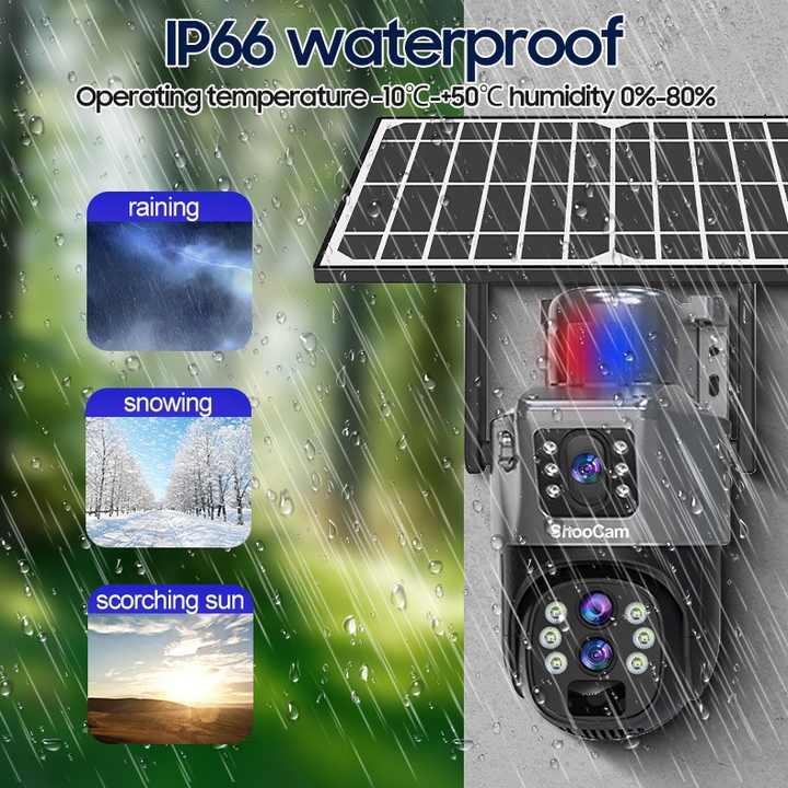8mp Surveillance Solar Camera Wifi /4g Sim Card Motion Detection AI ...