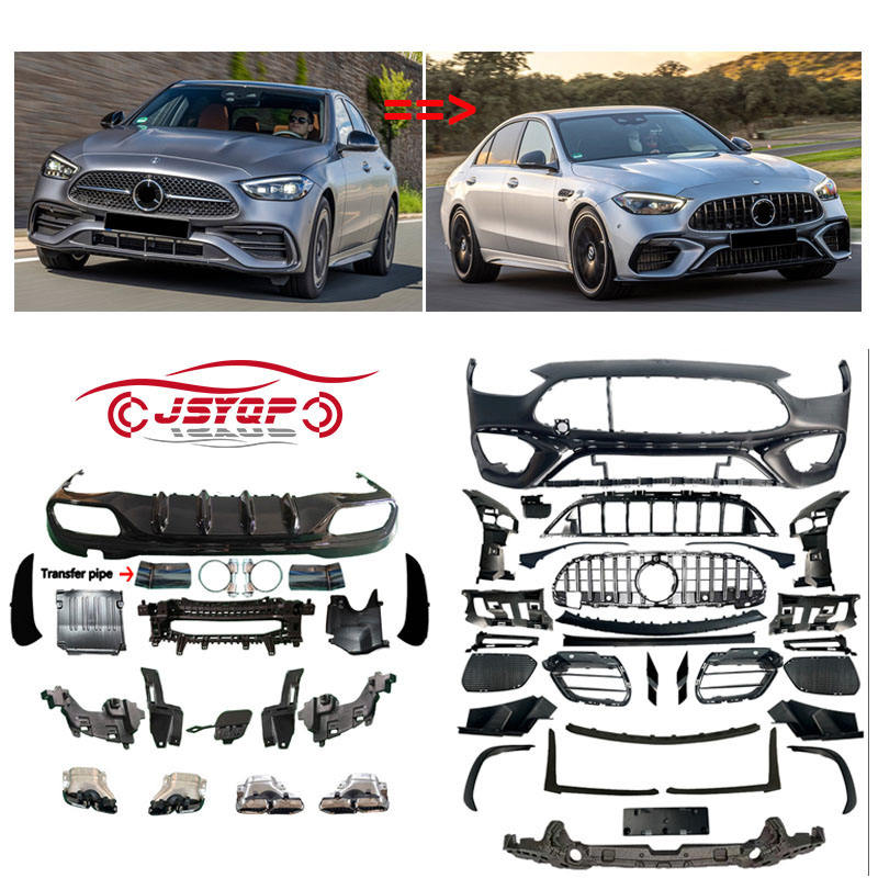 C63 AMG Body Kit for Mercedes-Benz C-Class W206 2021+, Includes Bumpers ...