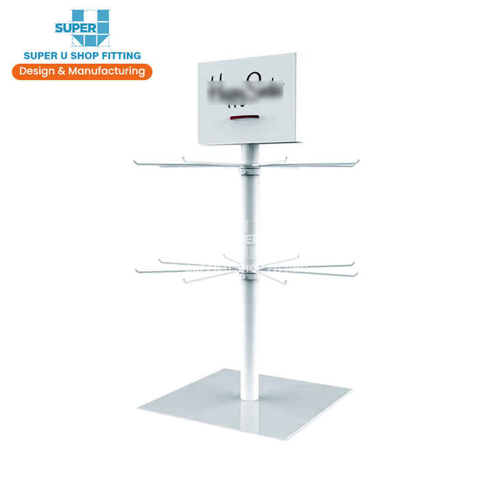 Custom Round Rotating Sock Counter Display Rack - POP Up