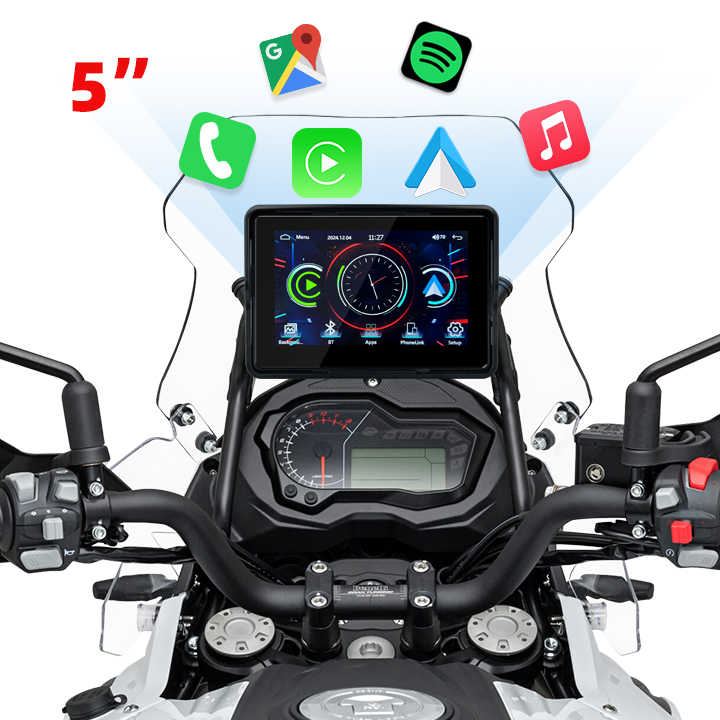 EKIY 5 Inch Moto Display Screen - Portable Motorcycle Monitor