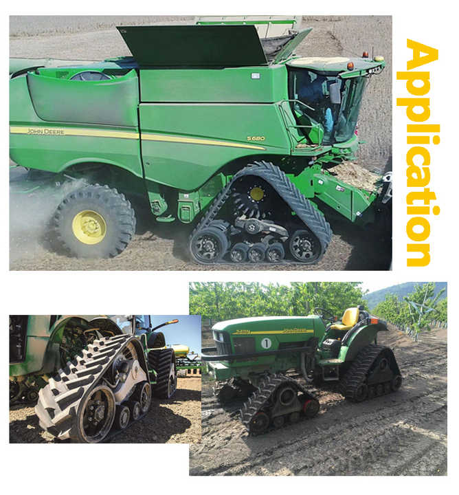 Harvest Machine Triangle Crawler Track System for Tractors