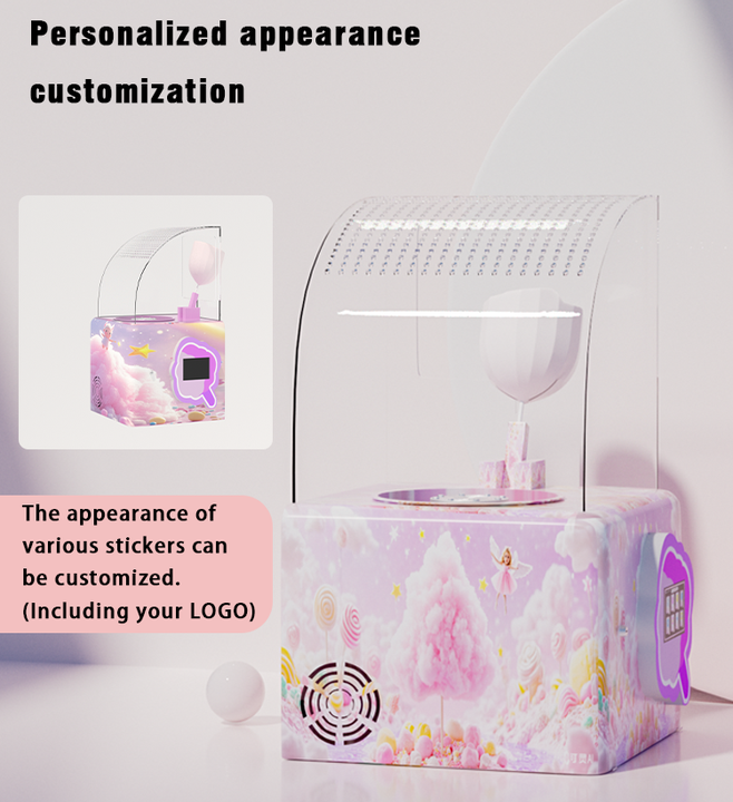 Semi Cotton Candy Machine Maker for Home Small Shops Fun Balance ...