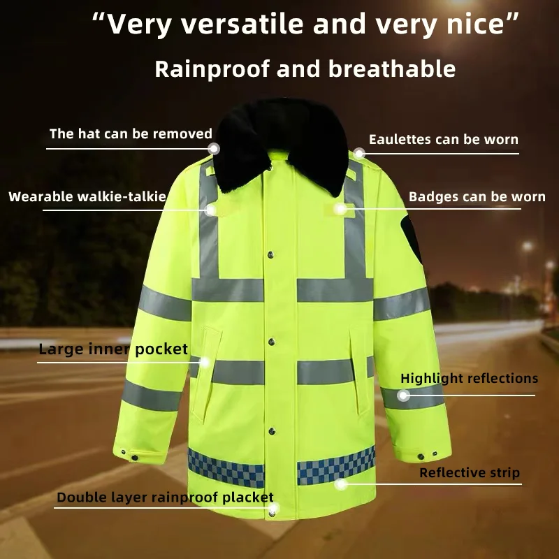 Hot Sale Hi Vis Long Sleeves Protective Working Safety Reflective Vest ...