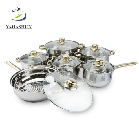 Indonesia Happy Baron 12 Pcs Cookware Set - Stainless Steel