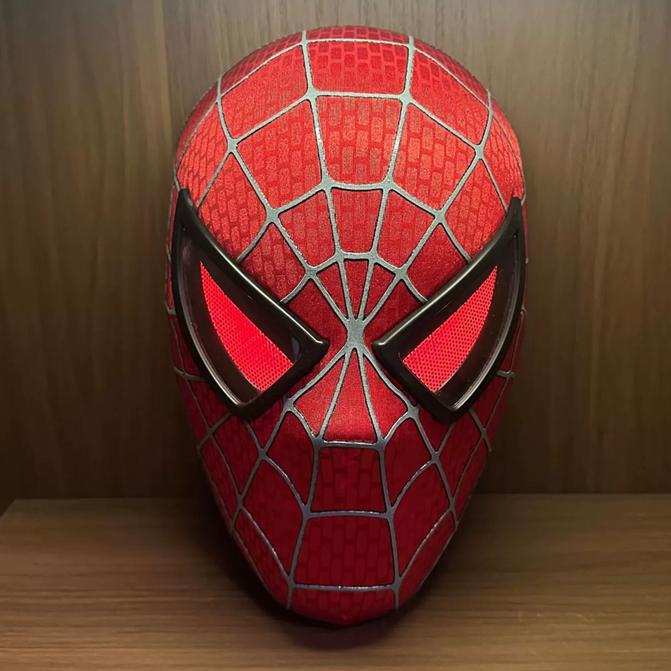 New Online Toby Spider Man Super Heroes Mask with Luminous Eyes Remote ...