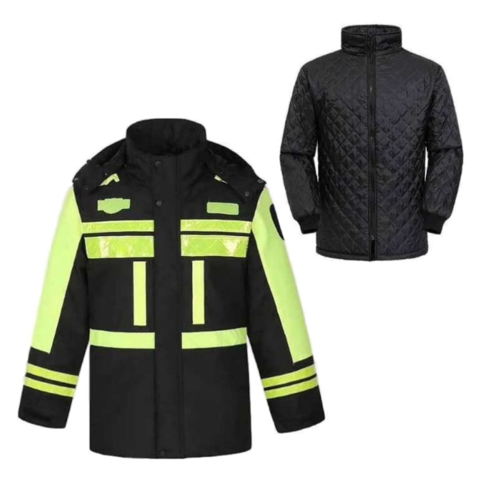 Men's Customizable Winter Work Jacket Hi-Vis Reflective and Protective ...