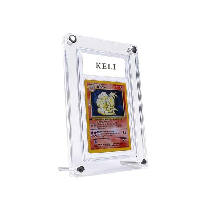 Custom UV Clear Acrylic Case CGC Graded Cards Case 1 Slot Card Holder ...