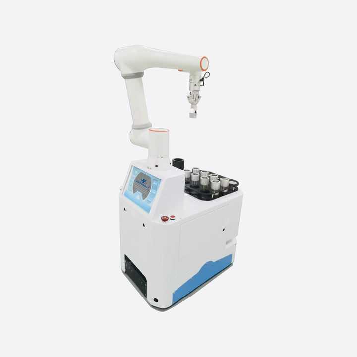 Mobile Platform with AGV/AMR Delivery Cobot CNC Machine Loading and Unloading Programmable ...