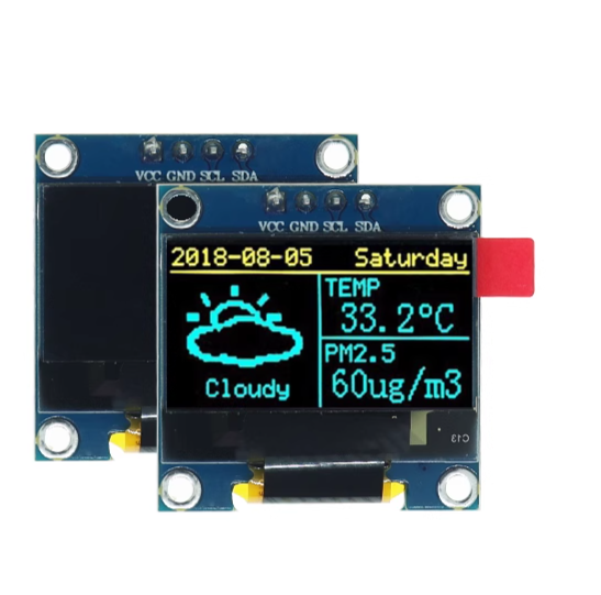 YE 0.96 Inch OLED Screen 128x64 LCD Module SSD1306 Serial Port Parallel ...