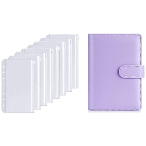 Custom Laminated Money Wallet Planner - A6 A7 Clear Labels