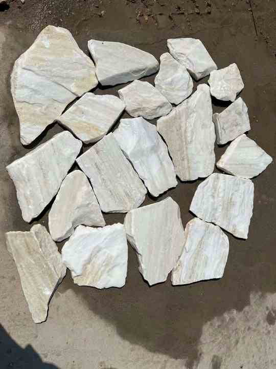 Limestone Travertine Quartzite White Beige Irregular Loose Stone ...