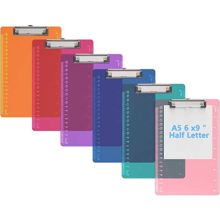 Color Transparent Clipboard with Ruler Student Classroom Office School ...