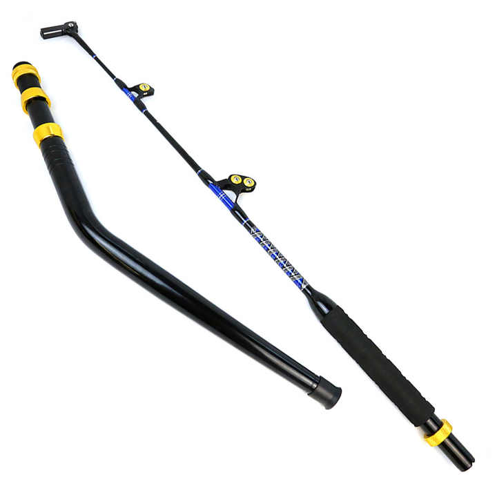 Boat Fishing Rod Roller Guides Tuna Pole Deep Sea Big Game Trolling Rod ...