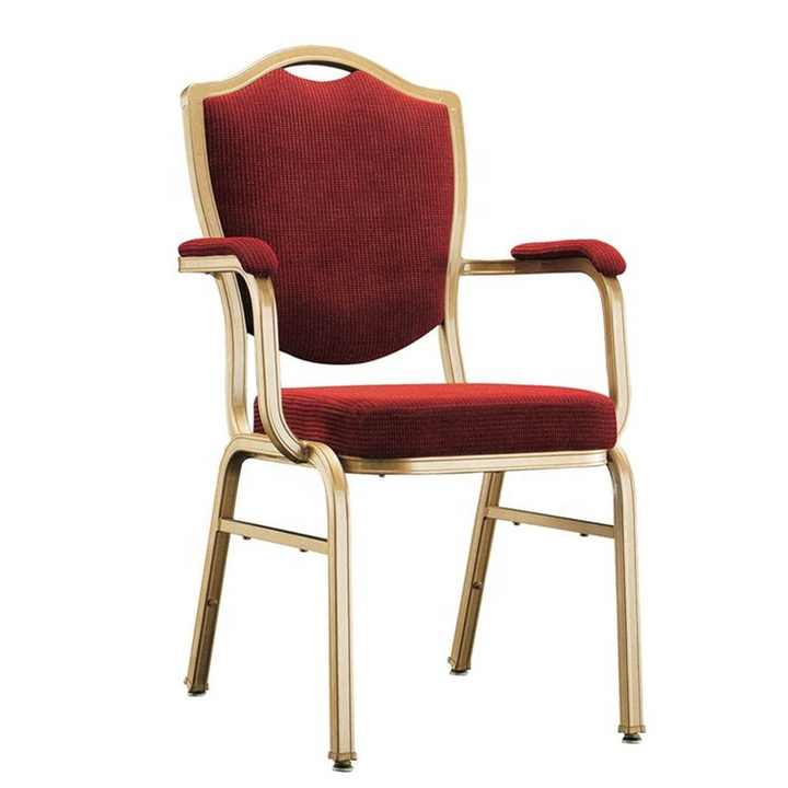 Modern Commercial Hotel Stacking Arm Banquet Chairs