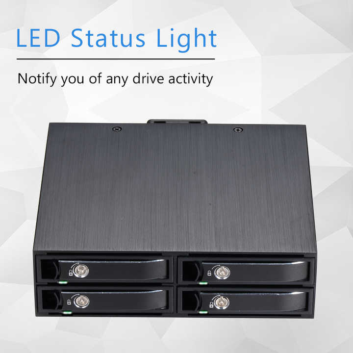 4bay 2.5 Removable Tray Hot Swap Backplane SATA Enclosure
