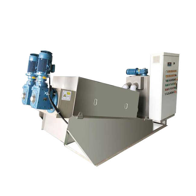 Small footprint 3kg/h to 5kg/h QLD101 Stacked Sludge Screw Press ...