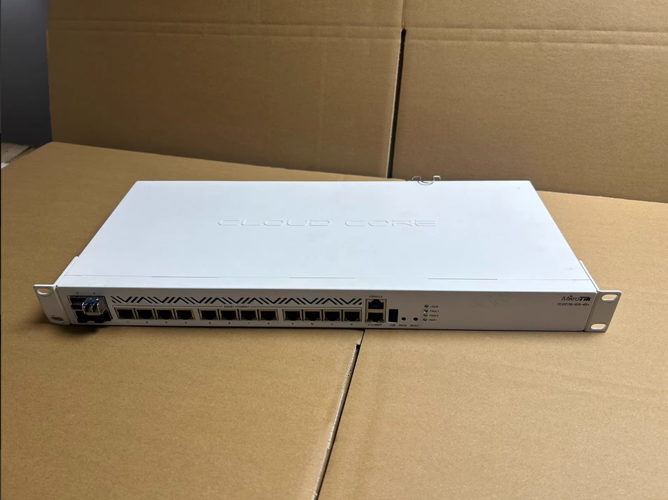 MikroTik CCR2116-12G-4S Enterprise ROS Router with RJ45 Connector for ...