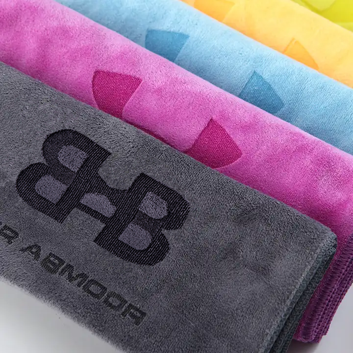 Cheap High Quality Custom Logo Microfiber Sports Towels