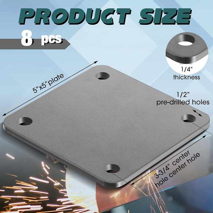 TOBO Embedded Steel Plate Custom Logo Printing Metal Steel Panel Square ...