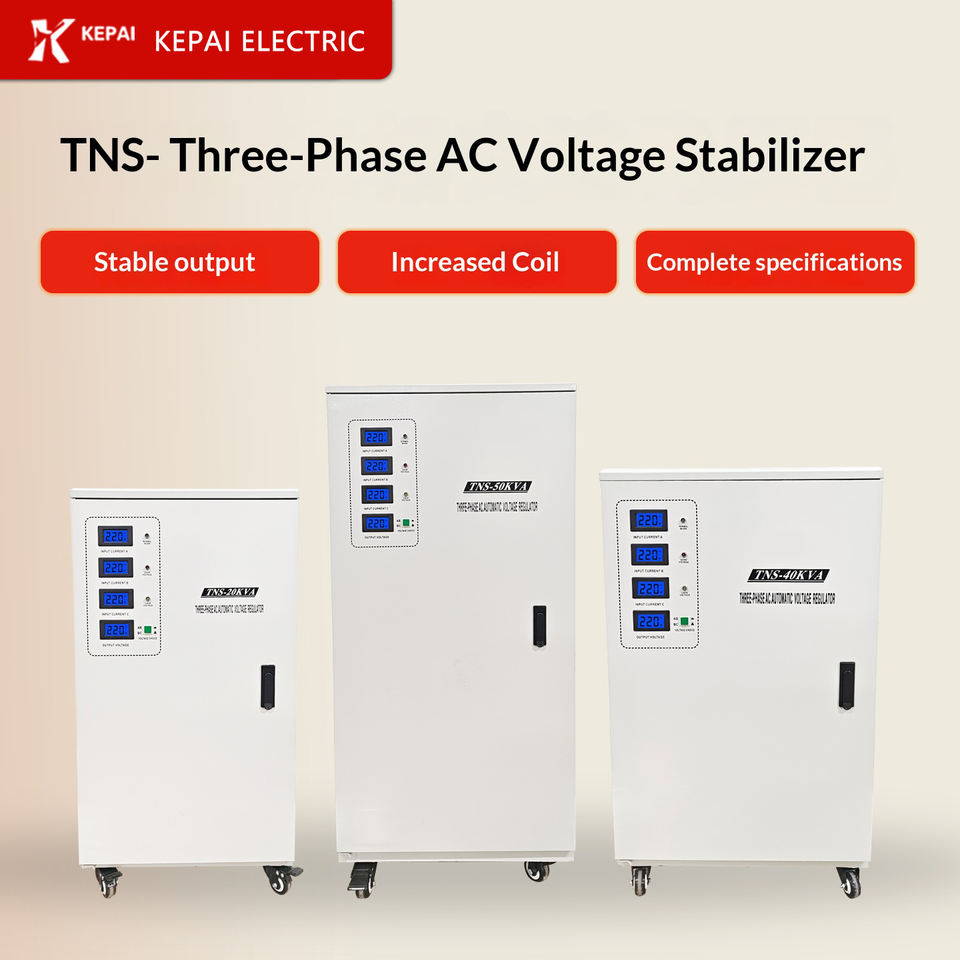 TNS 380V Three-phase Voltage Regulator 30kw Fully Automatic 9/15/20/40 ...
